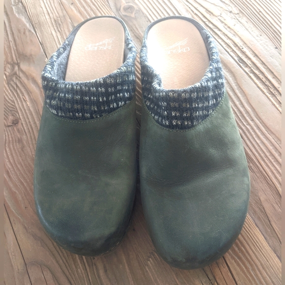 Dansko | Shoes | Dansko Bev Woven Mule Clog Lichen Green Size 4 | Poshmark